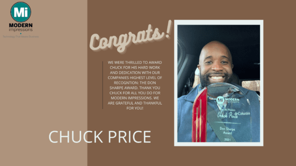 The 2022 Don Sharpe Award Winner Goes To Chuck Price! - Modern Impressions